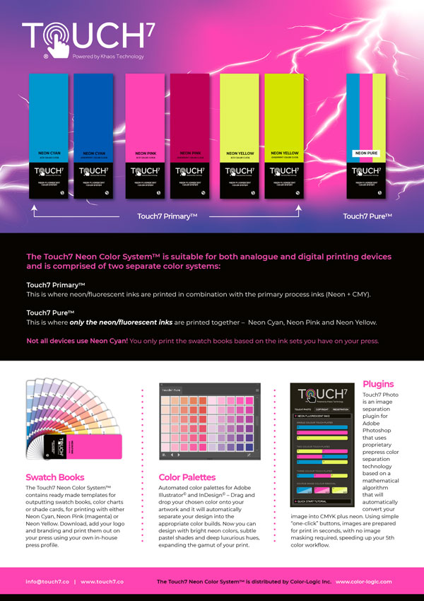 Touch7 Neon Color system | Literature